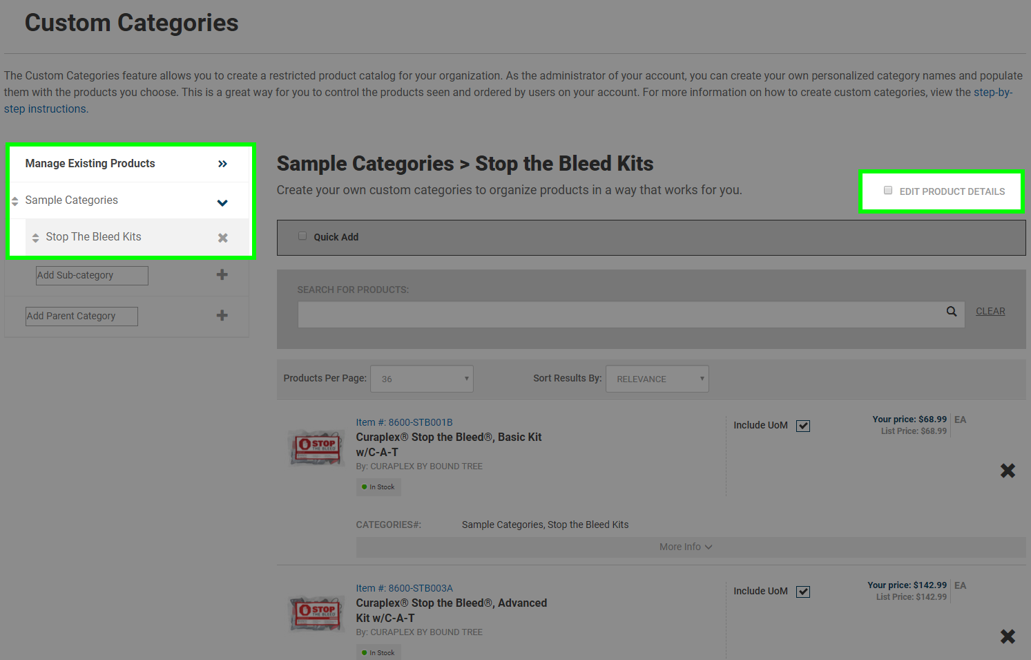 Account Customization | Help | Bound Tree