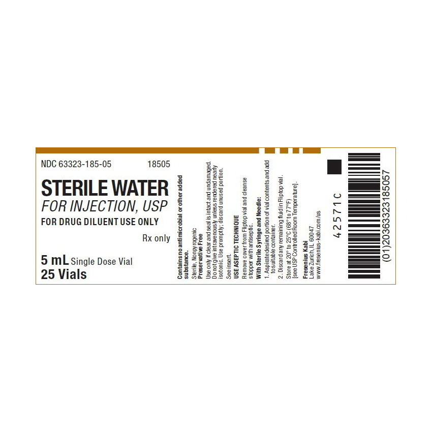 Sterile Water for Injection, 5mL, Vial | Bound Tree