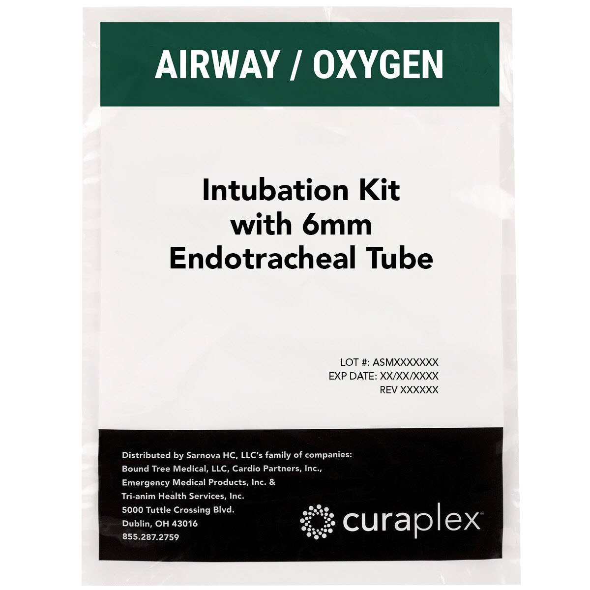 Curaplex® Intubation Kits with Endotracheal Tube | Bound Tree