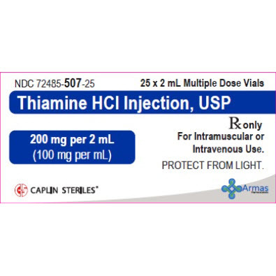 Thiamine, 100mg/mL, 2mL Vial | Bound Tree