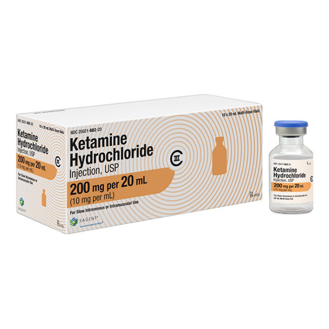Ketamine HCL Injection, 10mg/mL, 20mL Vial | Bound Tree