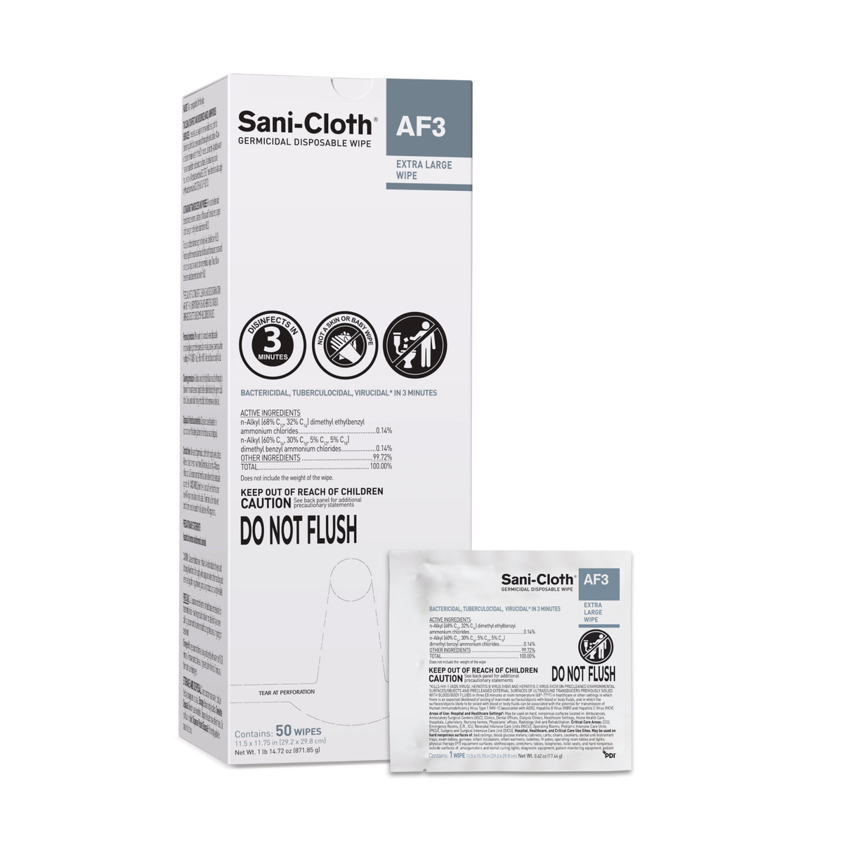 Sani-Cloth® AF3 Germicidal Wipes | Bound Tree