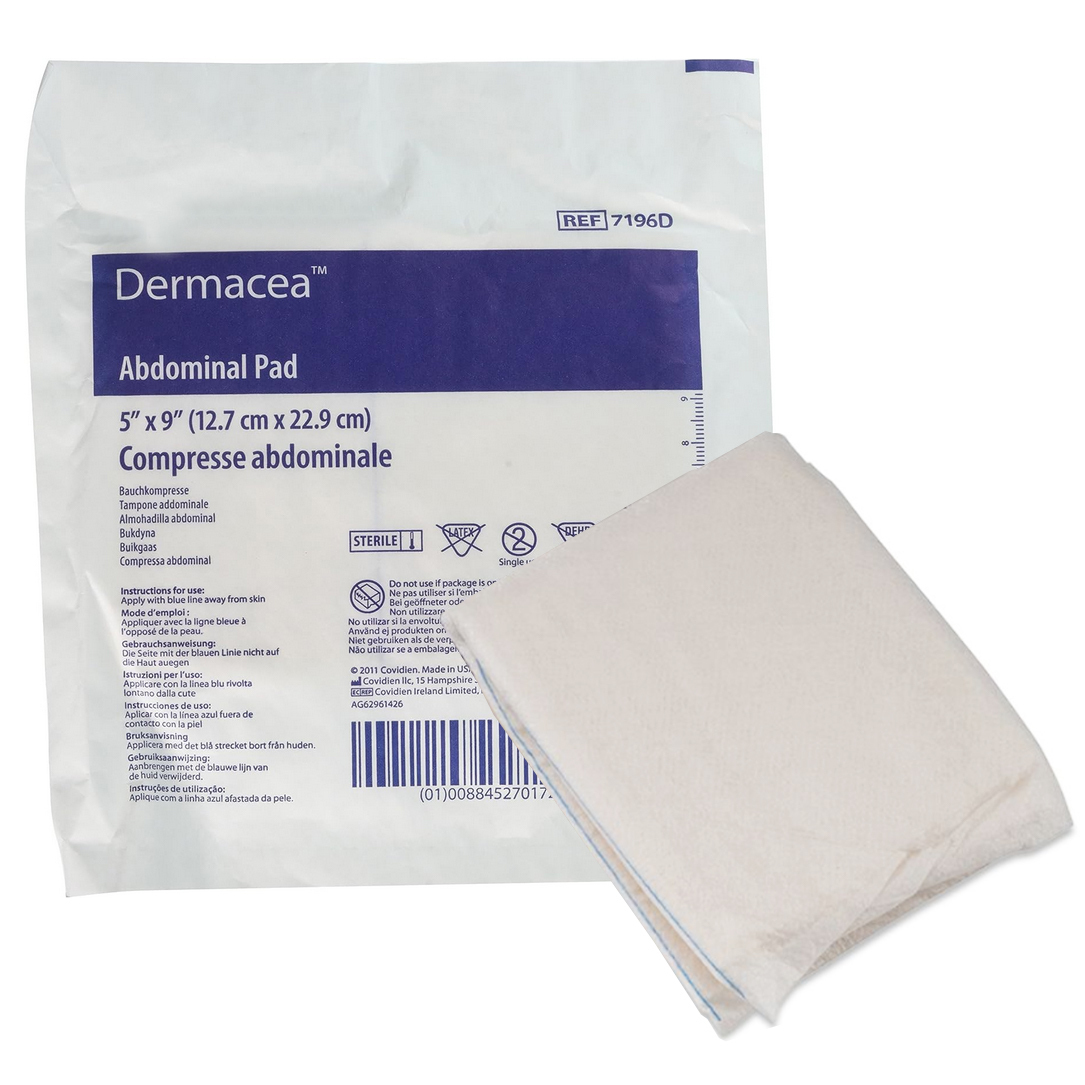 Dermacea™ Abdominal Pads, Non-Sterile, Bulk | Bound Tree