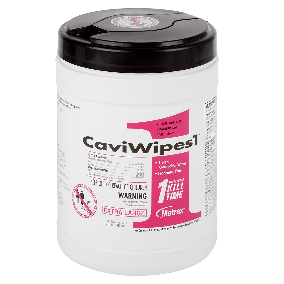 Metrex™ CaviWipes1™ Surface Disinfectant Wipes, X-Large | Bound Tree