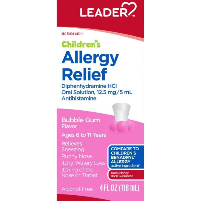 Diphenhydramine Children's Liquid, 4oz | Bound Tree