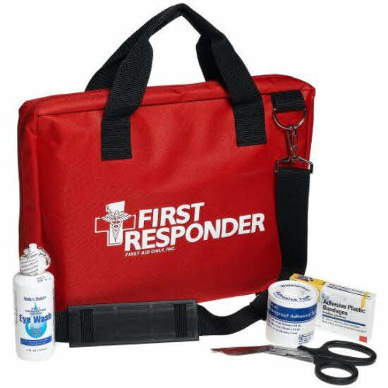 FIRST AID ONLY® First Responder Basic First Aid Kit, Red | Bound Tree