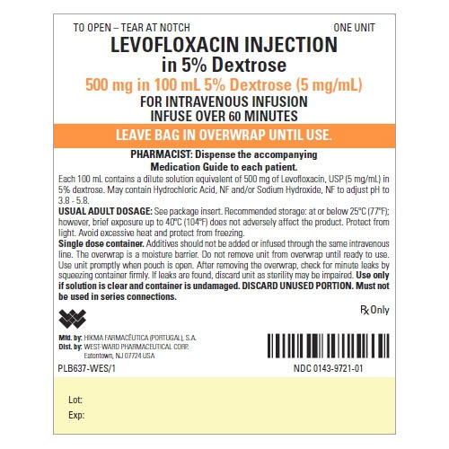 Levofloxacin 5mg/mL Bag | Bound Tree