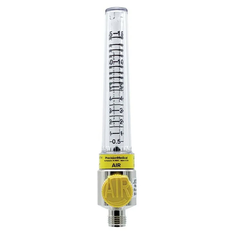 Air Chrome 0-15 l/min Flowmeter x Chemetron Quick Connect with Yellow ...