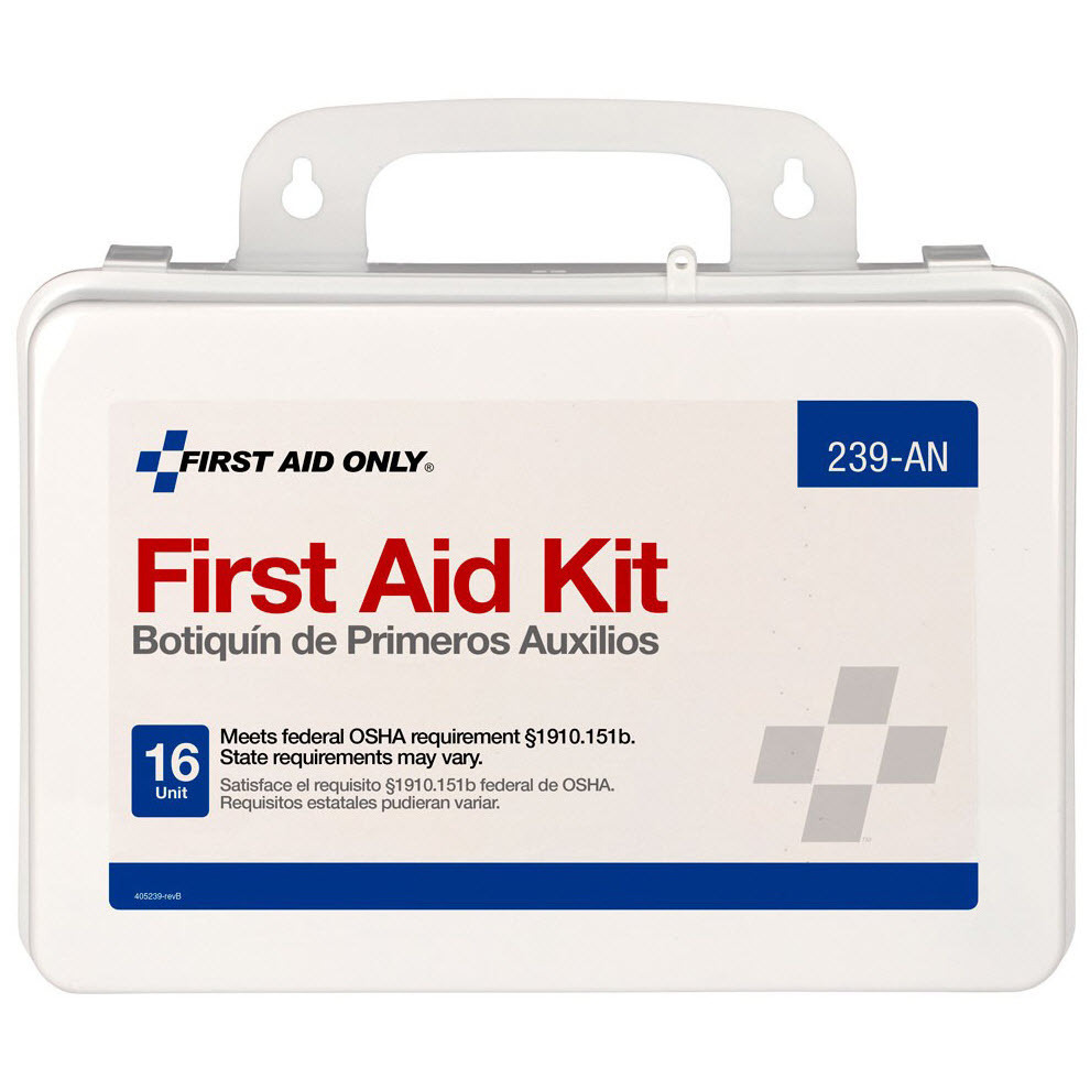 First Aid Only Unitized First Aid Kit with Gasket, ANSI, 16-unit, 94 ...