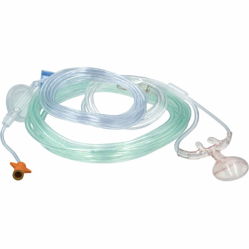 EtCO2/O2 Filtered Oral/Nasal Divided Cannula | Bound Tree