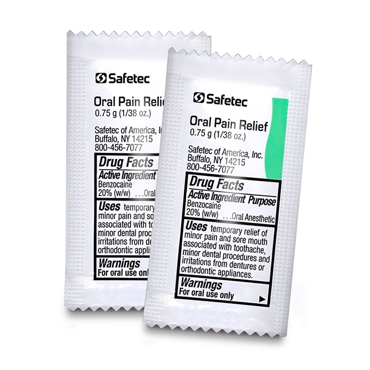 Safetec® Oral Pain Relief Gel, 0.75g Packets | Bound Tree