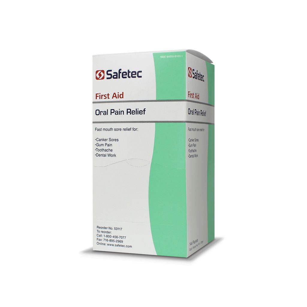 Safetec® Oral Pain Relief Gel, 0.75g Packets | Bound Tree