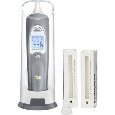 HealthSmart Instant Read Infrared Ear Thermometer with 30 Lens Covers ...