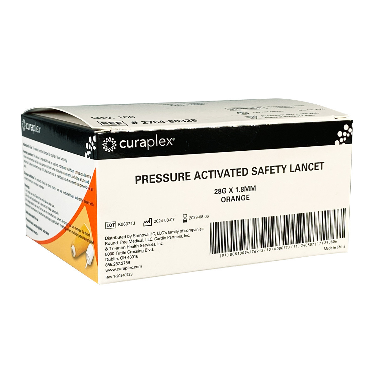 Curaplex® Pressure Activated Safety Lancets | Bound Tree