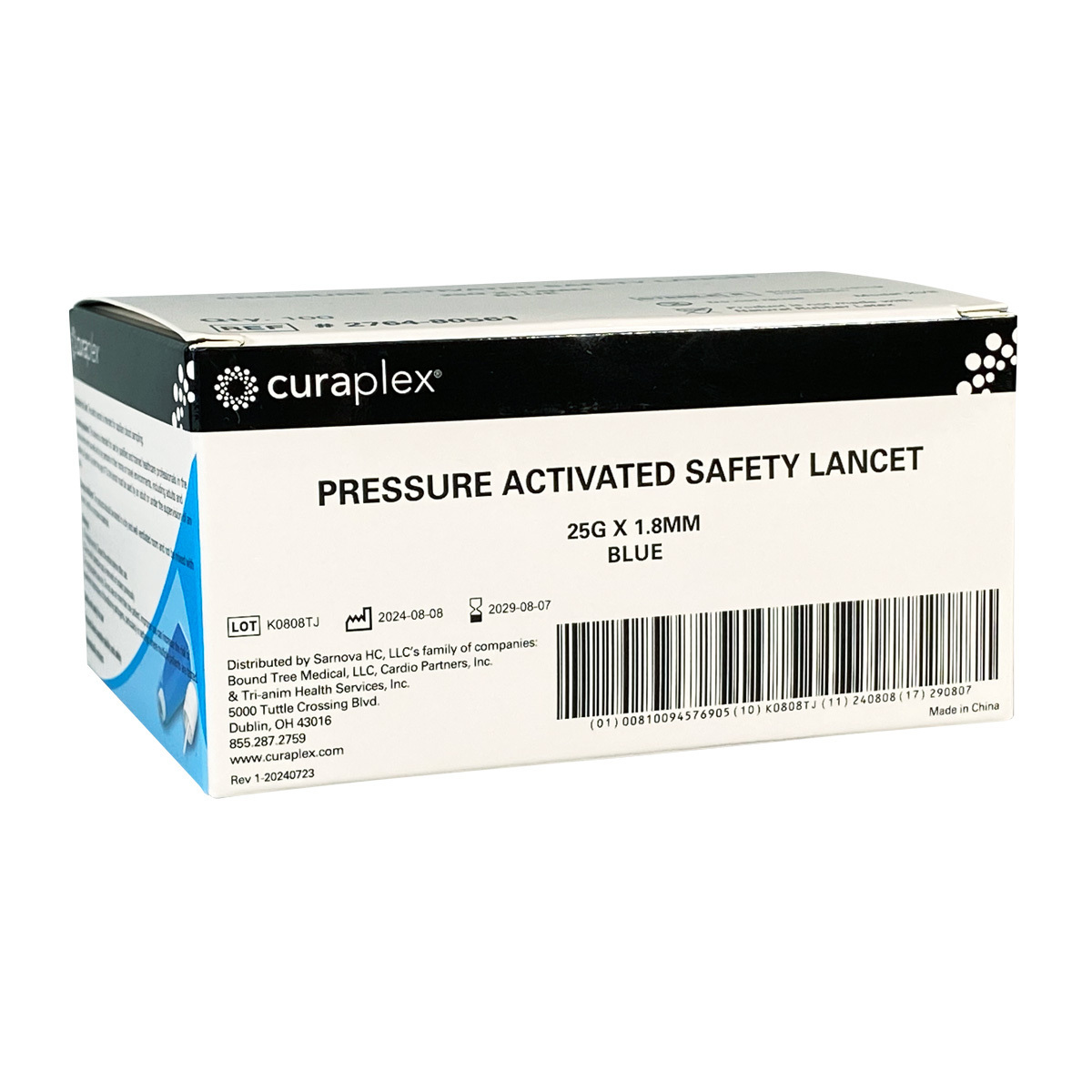 Curaplex® Pressure Activated Safety Lancets | Bound Tree