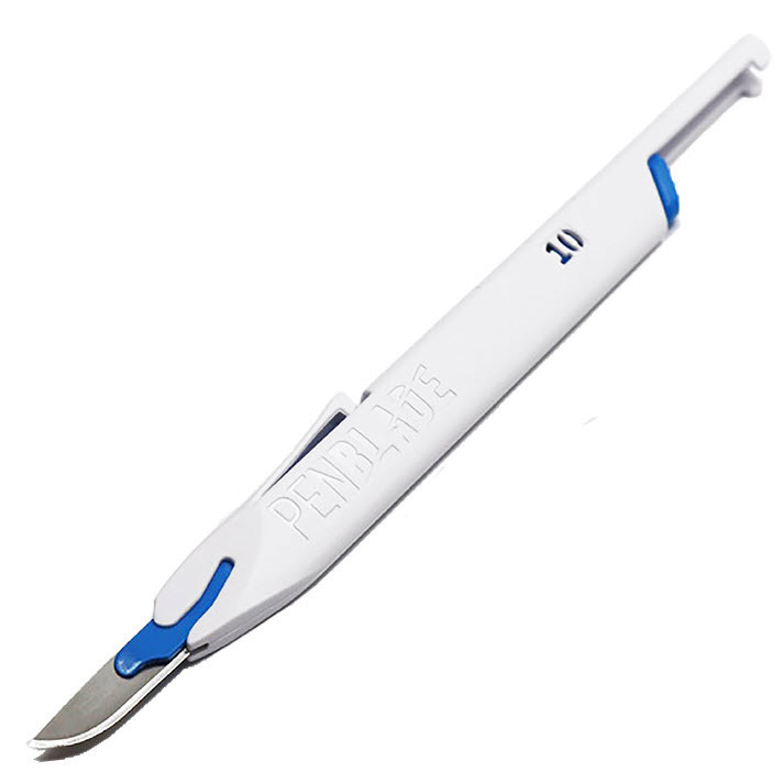PenBlade Retractable Safety Scalpel, Size 10, Blue | Bound Tree