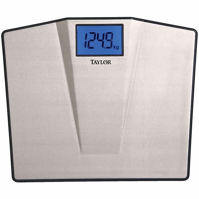 LCD Digital High-Capacity Scale, 550lb Capacity, Silver | Bound Tree