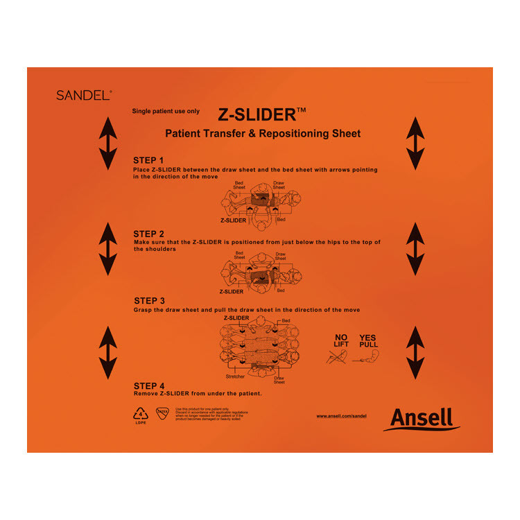 Z-Slider® Patient Transfer Sheet in Roll Dispenser | Bound Tree