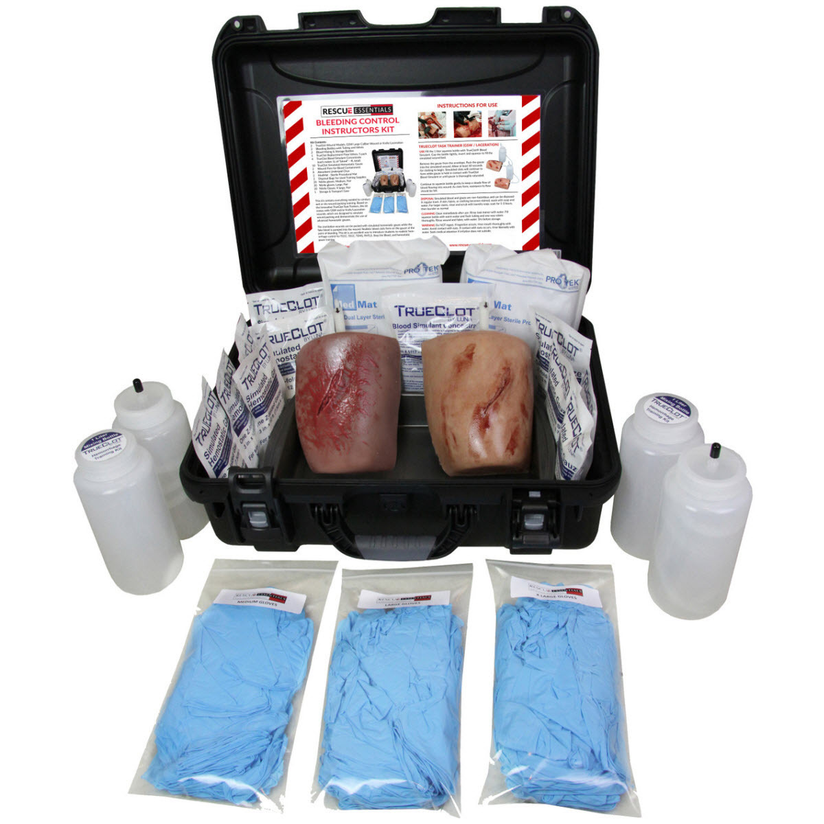 TrueClot® Bleeding Control Instructors Kit with 2 Knife/Laceration ...