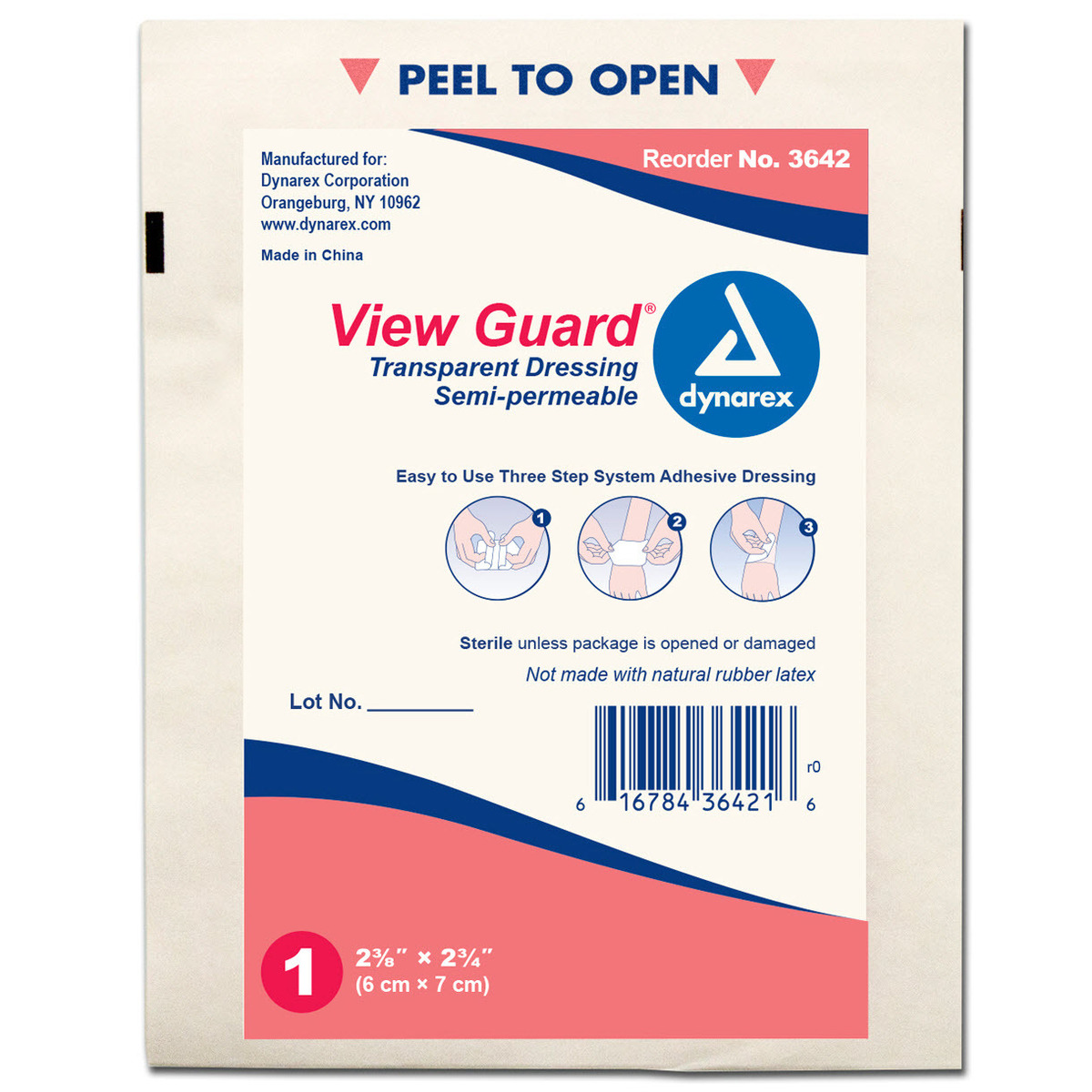 Dynarex® View Guard Transparent Dressing, 2.375in x 2.75in | Bound Tree