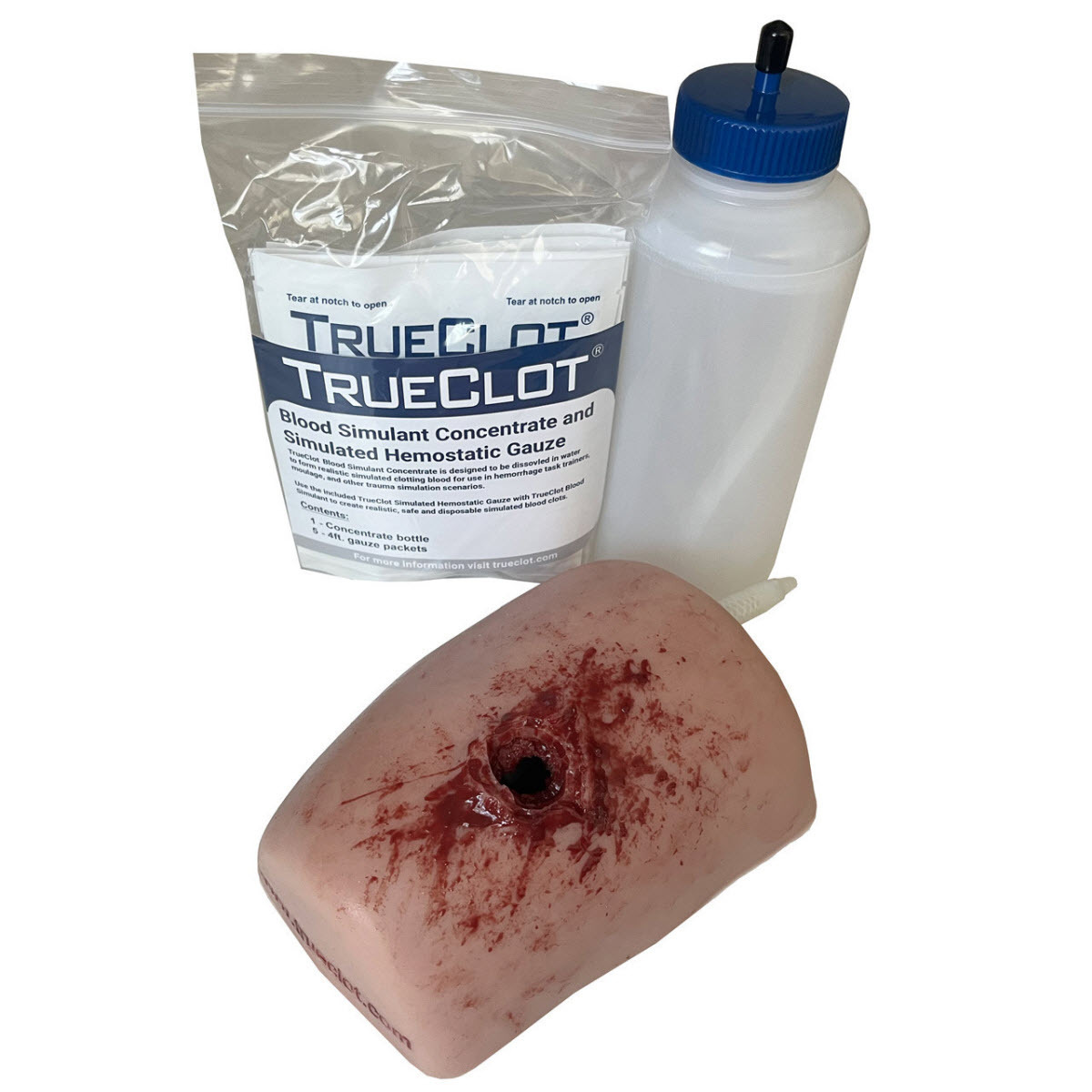 TrueClot® Wound Packing Task Trainer, Large Caliber Gun Shot Wound ...