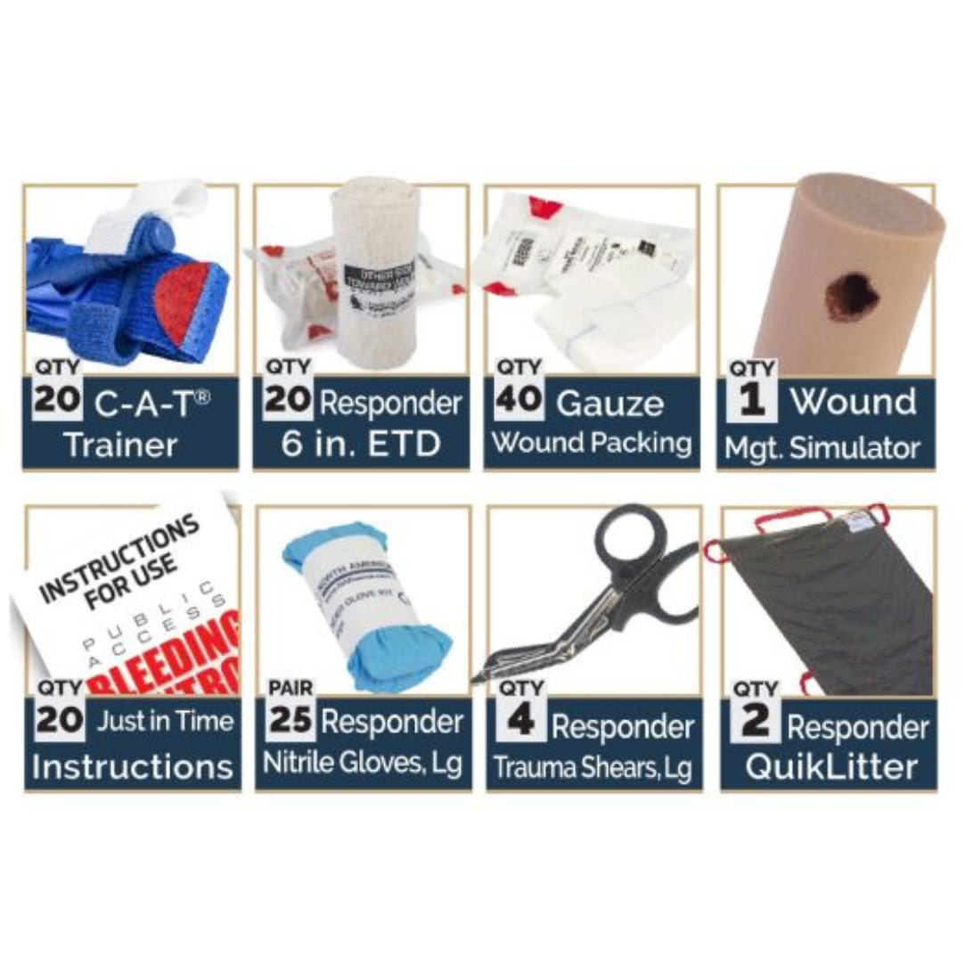 Advanced Bleeding Control Skills Training Kit with Wound Packing ...