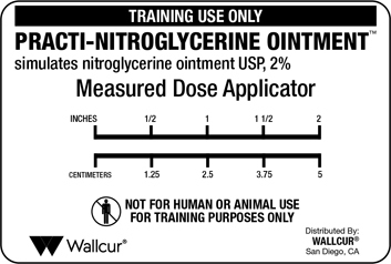 Practi-Nitroglycerin Ointment Applicator Sheets™ (for Training) | Bound ...