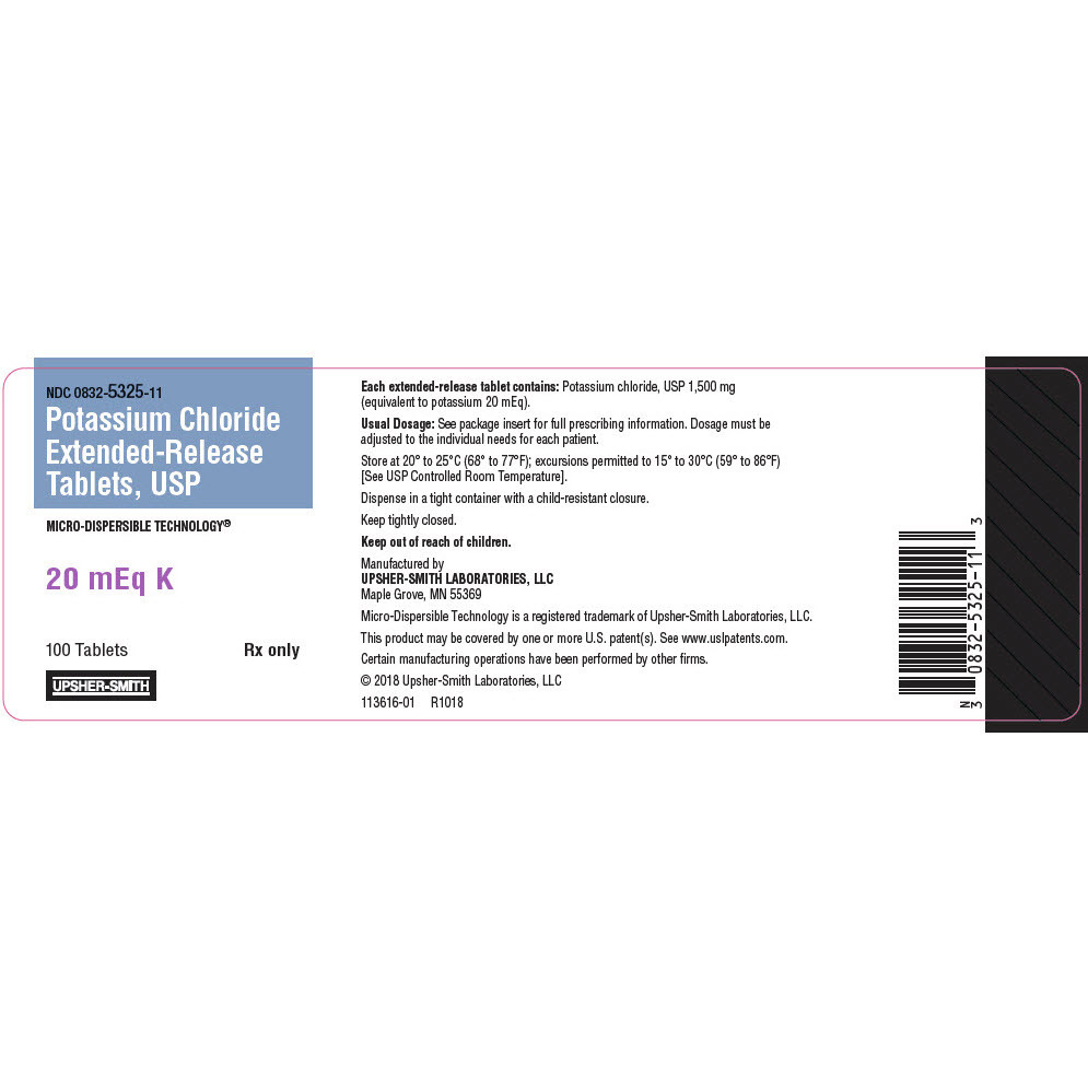Potassium Chloride, 20mEq, 100 Tablets | Bound Tree