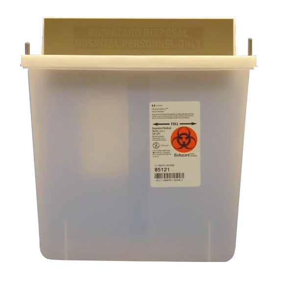 SharpSafety In-Room Sharps Containers with Mailbox-Style Lid | Bound Tree