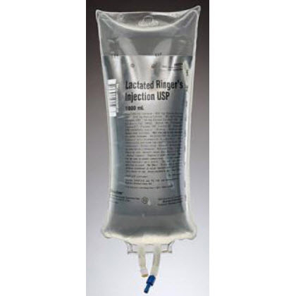 Lactated Ringers, 1000mL Bag | Bound Tree