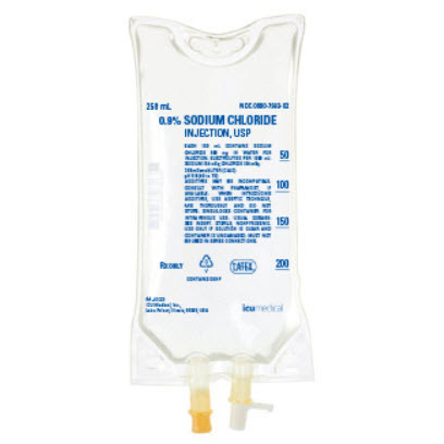 Sodium Chloride 0.9%, 250mL Bag | Bound Tree