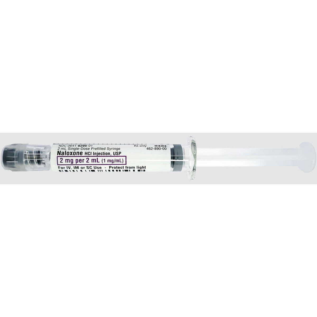 Naloxone, 1mg/mL, 2mL Luer Lock Syringe | Bound Tree