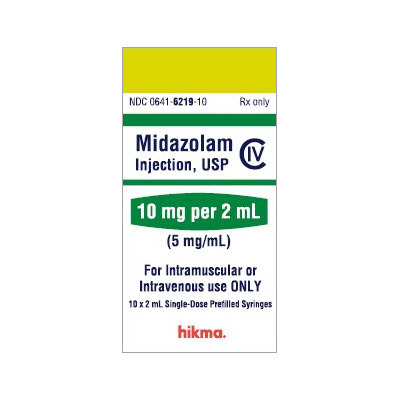Midazolam Injection Prefilled Syringe, 5mg/mL | Bound Tree