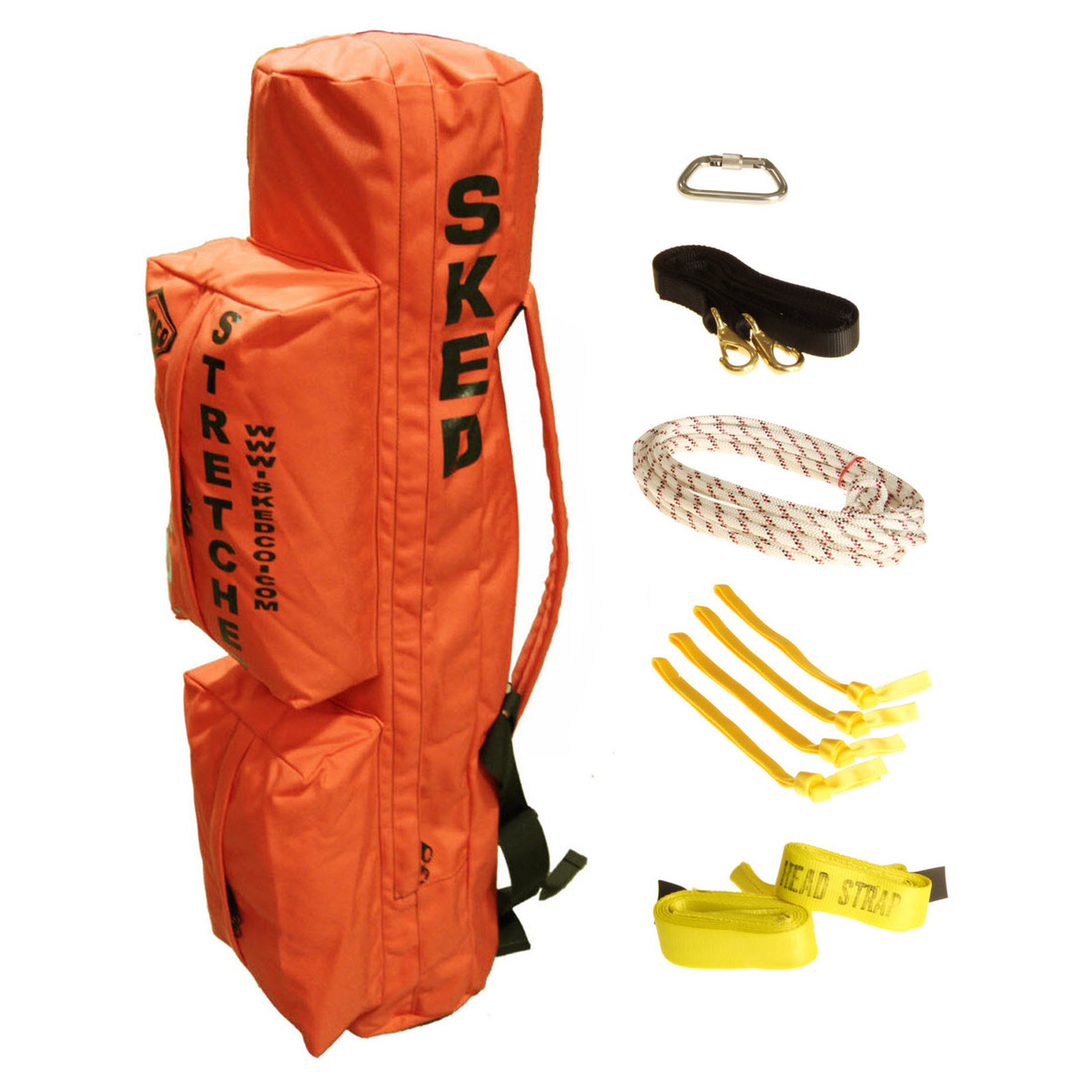 Sked® Basic Stretcher Rescue System with Cobra Buckles, Orange | Bound Tree