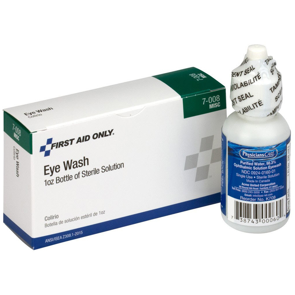 First Aid Only® Pac-Kit Eye Wash Solution, 1oz | Bound Tree