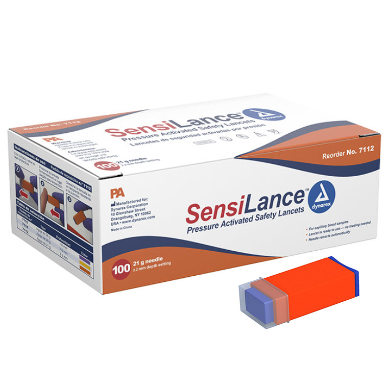 Dynarex® Sensilance™ Pressure Activated Safety Lancets Bound Tree