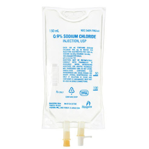 Sodium Chloride 0.9%, 150mL Bag | Bound Tree