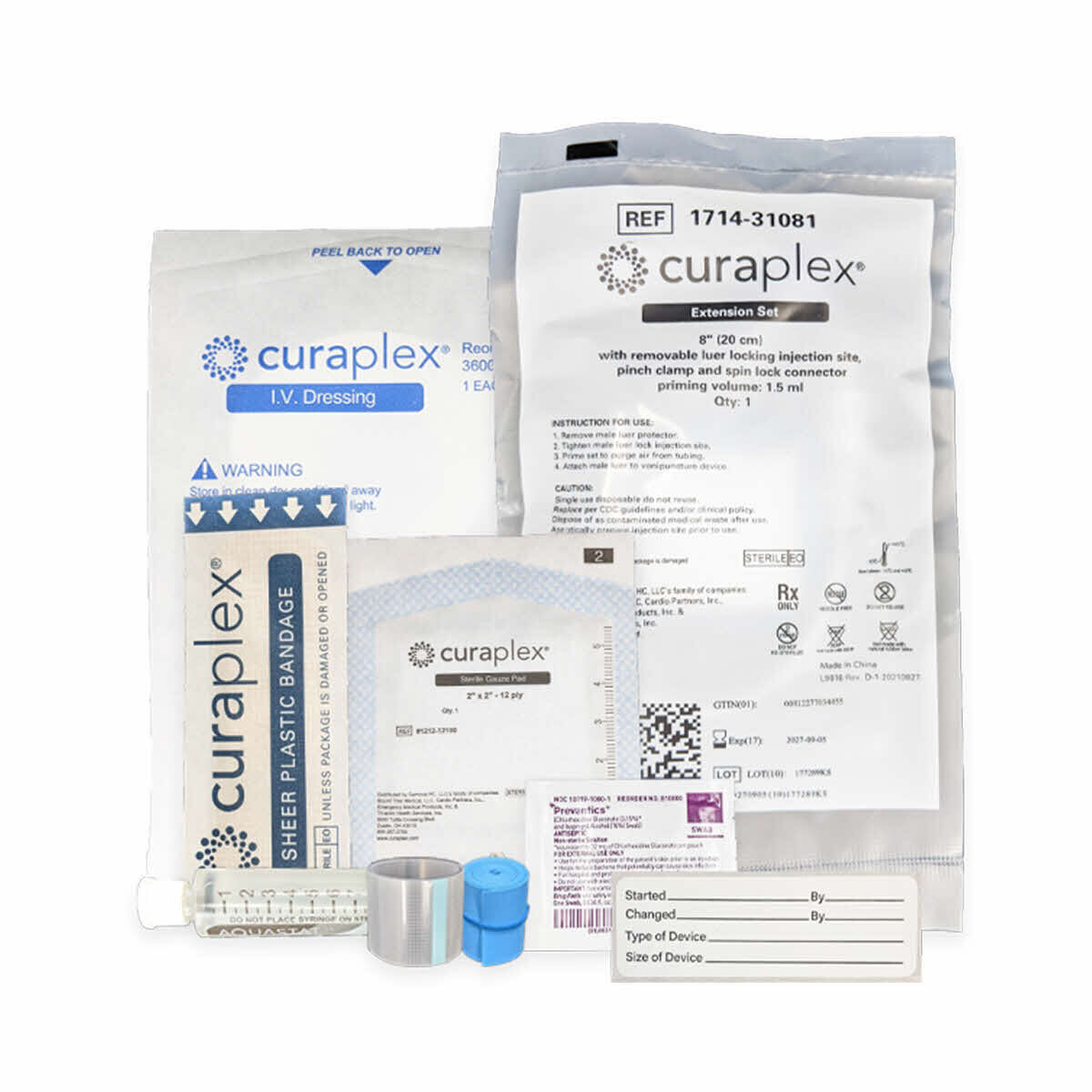 Curaplex® IV Start Kit With Curaplex® Guard, Prevantics®, Flush | Bound ...