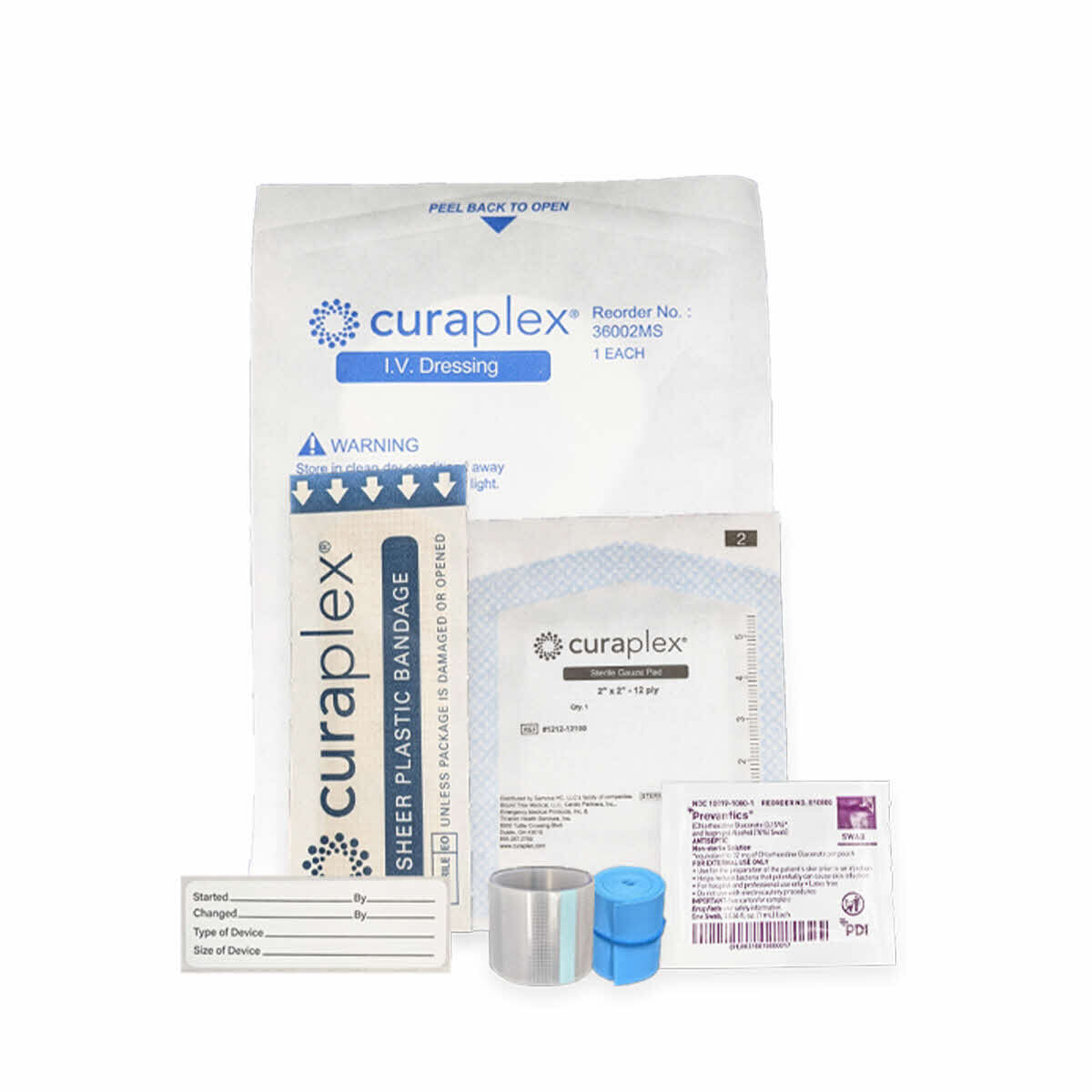 Curaplex® IV Start Kit With Curaplex® Guard, Prevantics®, No Flush | Bound Tree