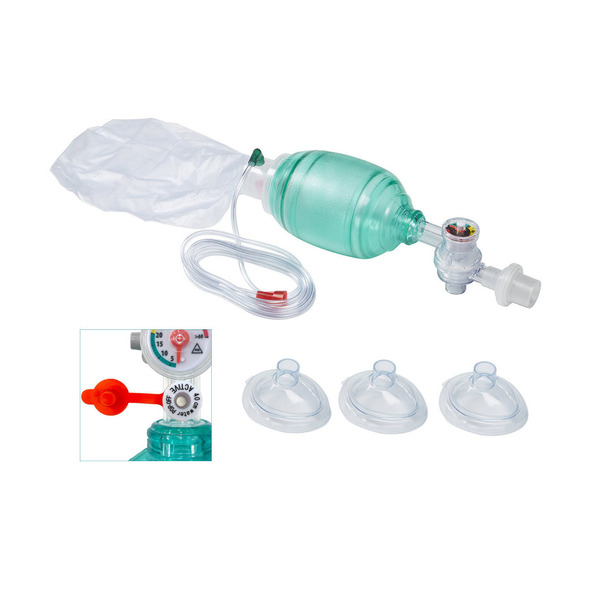 Airflow™ Manual Resuscitators BVM, Pediatric | Bound Tree