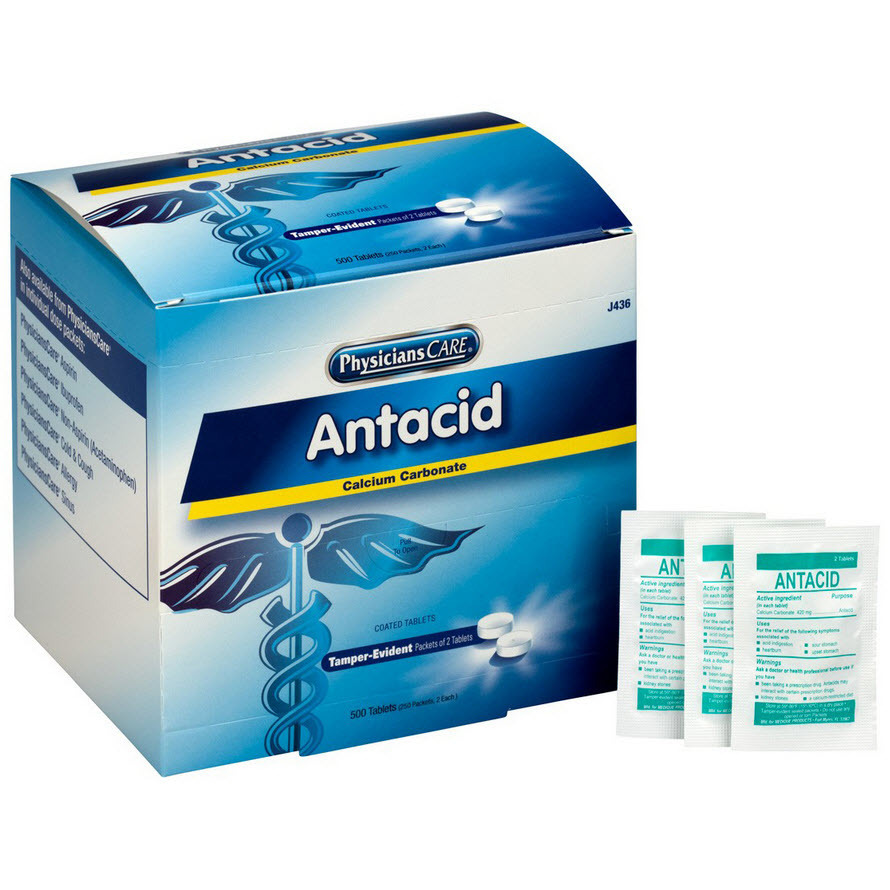 First Aid Only® Antacid, 250 Packets | Bound Tree