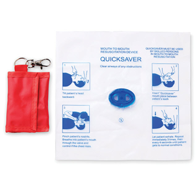MedSource CPR Barrier with Keychain Pouch and Gloves | Bound Tree