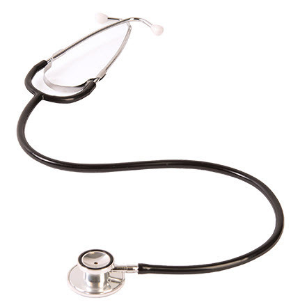 MedSource Dual Head Stethoscope, Black | Bound Tree