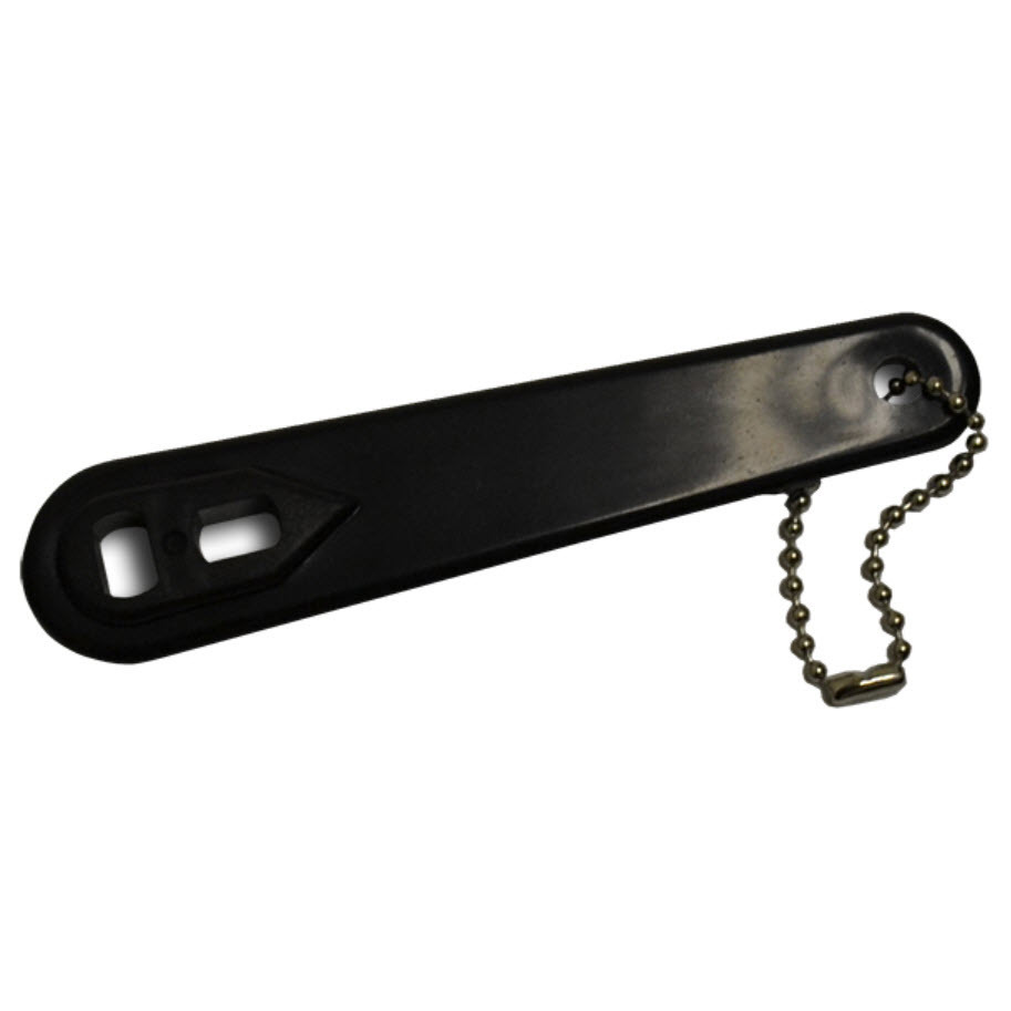 Oxygen Cylinder Wrench, Plastic, Metal Chain | Bound Tree