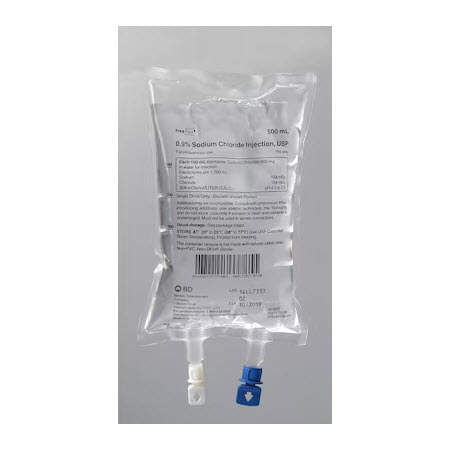 Sodium Chloride Injection 0.9% IV Solution, 500mL | Bound Tree