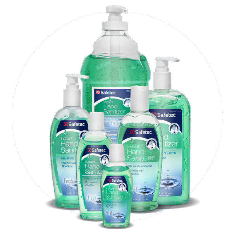 Safetec® Instant Hand Sanitizer Bottles, Fresh Scent | Bound Tree
