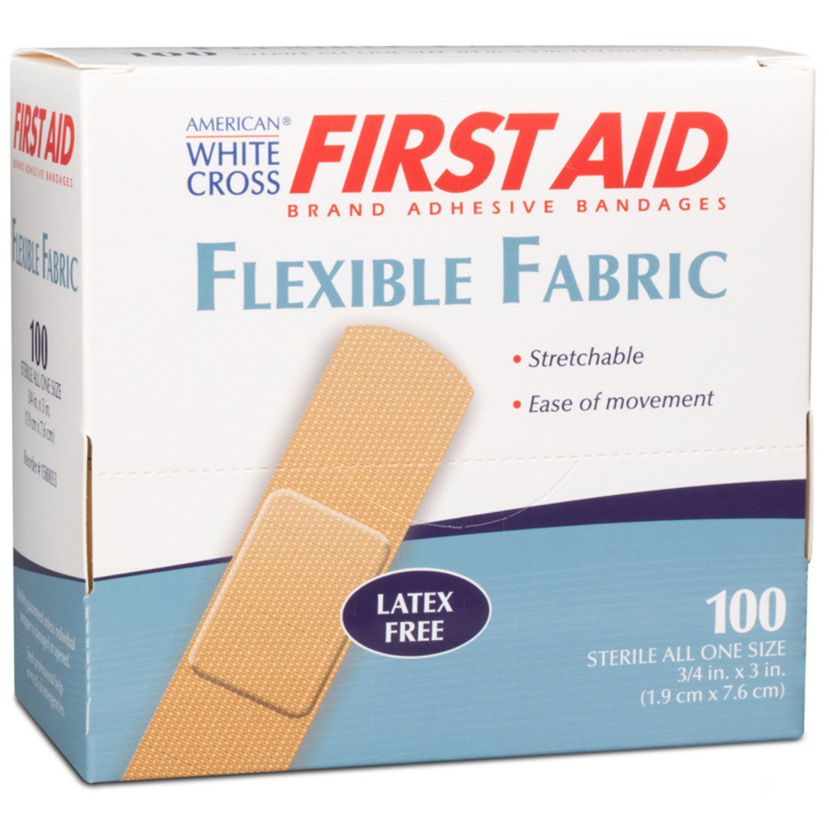 American® White Cross Flexible Fabric Adhesive Bandages | Bound Tree