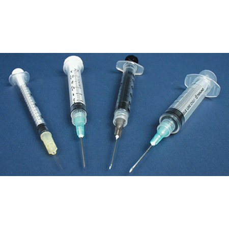 Baksnap® Retractable Tuberculin Safety Syringe with Needle, 1cc, 25ga x ...
