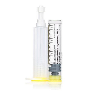 Epinephrine, 1mg/10mL, Luer Lock Abboject Syringe | Bound Tree