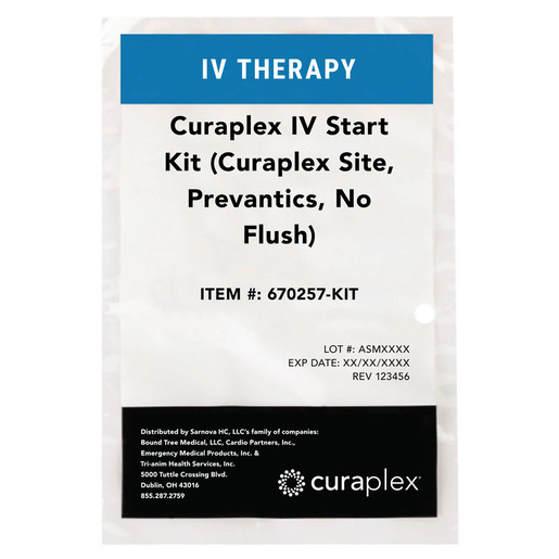 Curaplex® IV Start Kit With Curaplex® Guard, Alcohol, No Flush | Bound Tree